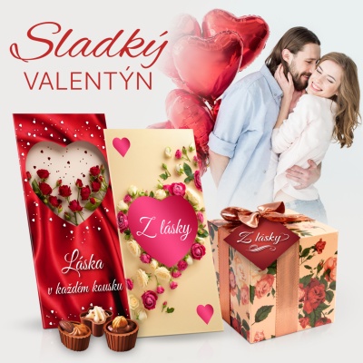 Valentýnské bonboniéry a čokolády - Luxusní čokolády
